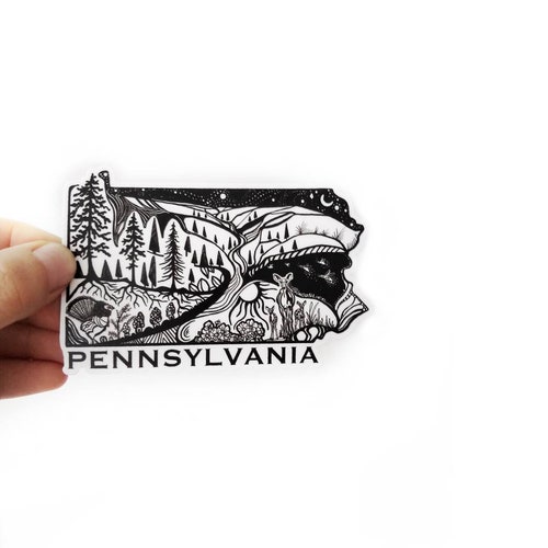 Pennsylvania State Sticker 4 Weatherproof and Durable - Etsy