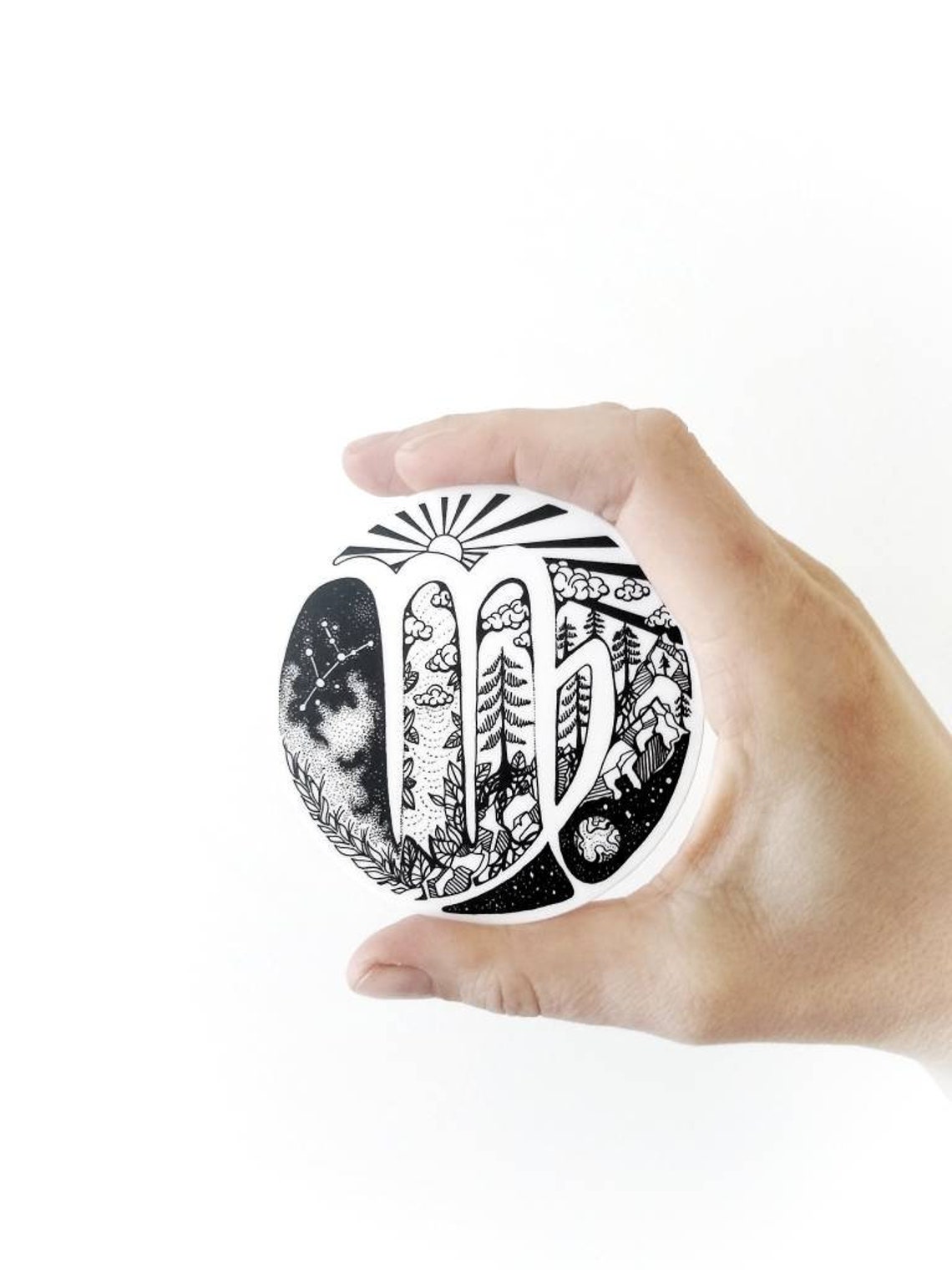 Virgo Zodiac Stickers 3" Vinyl Weatherproof and Durable - Etsy