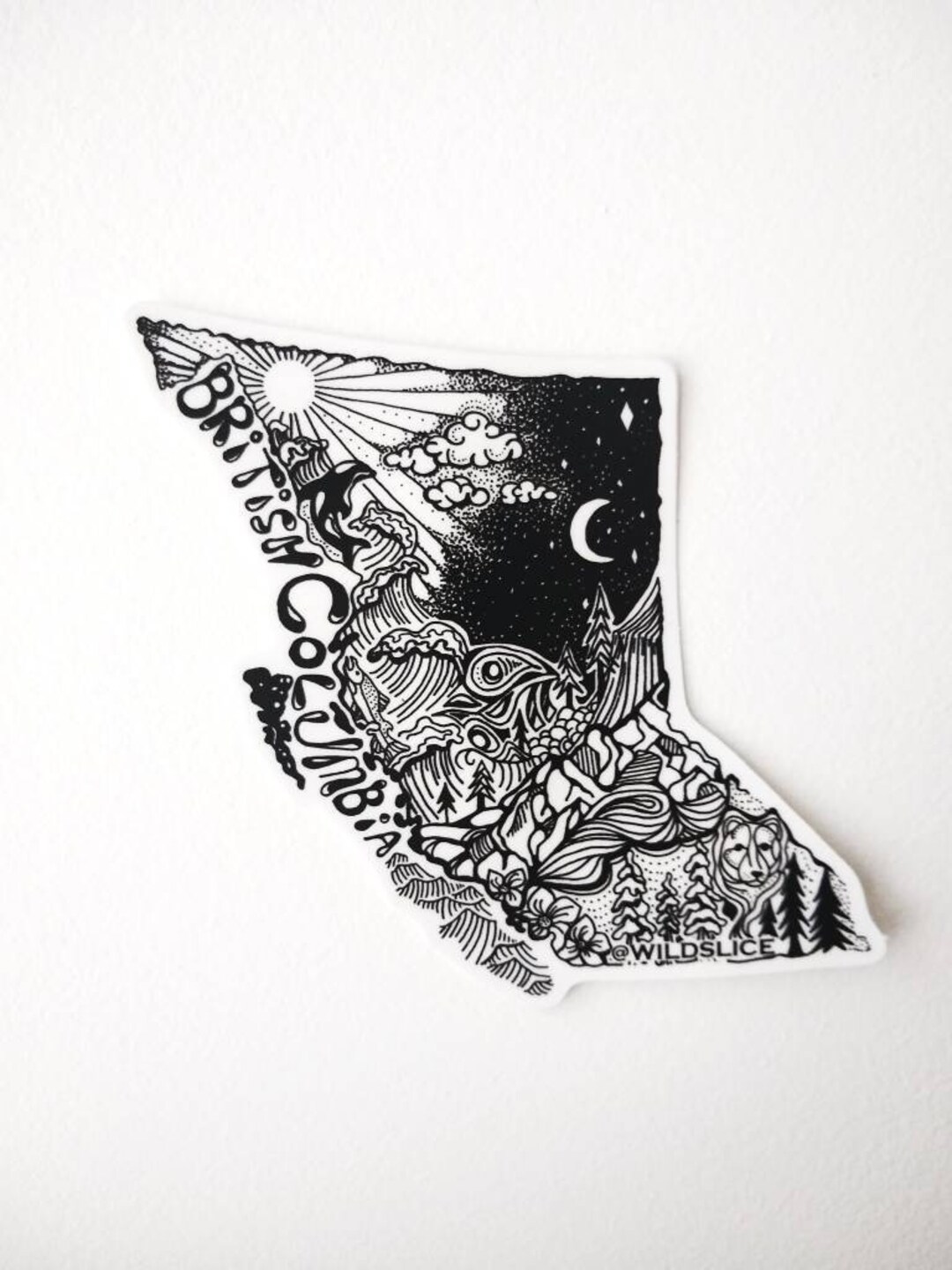 British Columbia, Canada Stickers! 4" Weatherproof and Durable. Great ...