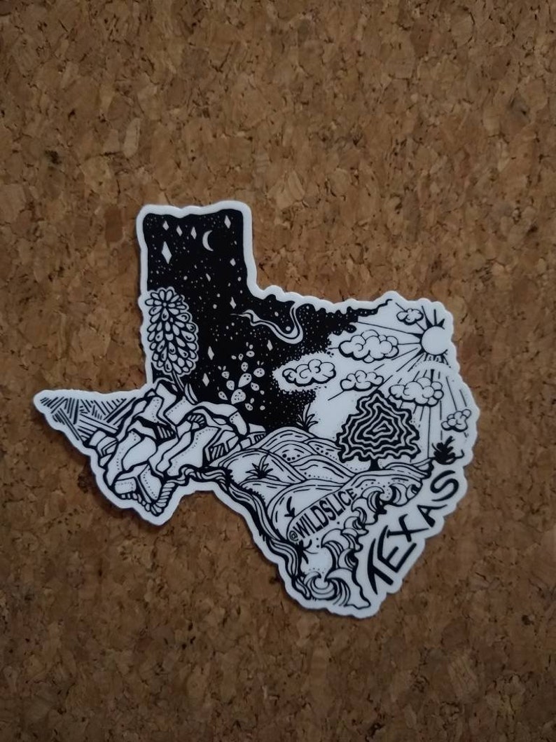 Texas State 4 Weatherproof and Durable Outdoor Sticker - Etsy