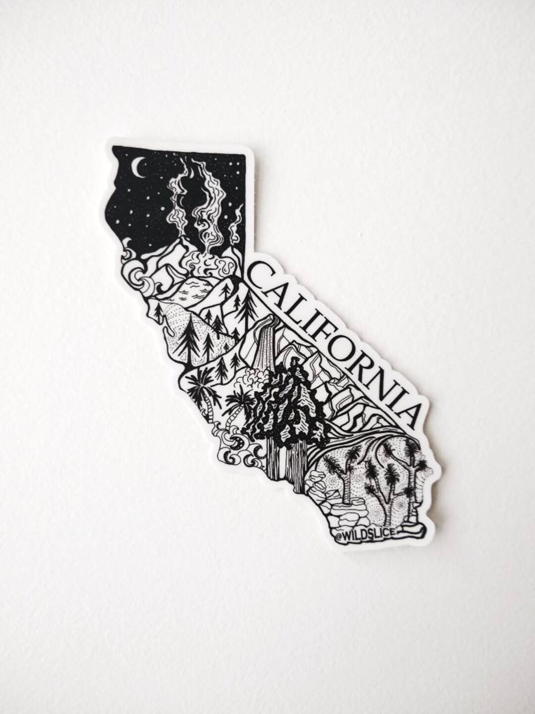 California State 4" Weatherproof and Durable, Outdoor Sticker, Travel ...
