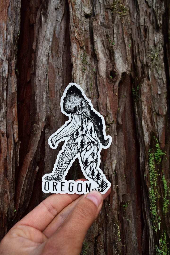 Sasquatch Bigfoot Sticker 4 Weatherproof and durable | Etsy