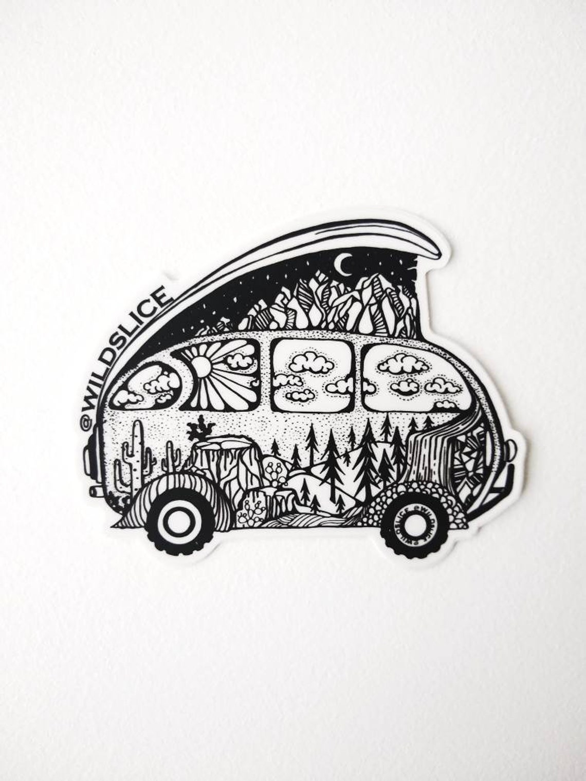 Adventure Van Sticker, Camper Bus, Vanlife, Camping, Decals, Bumper ...