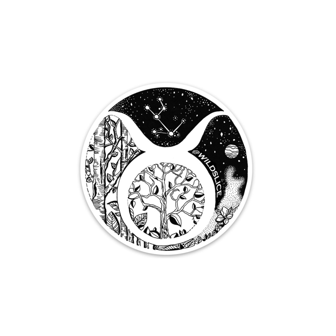 Taurus Zodiac Stickers 3" Vinyl Weatherproof and Durable - Etsy