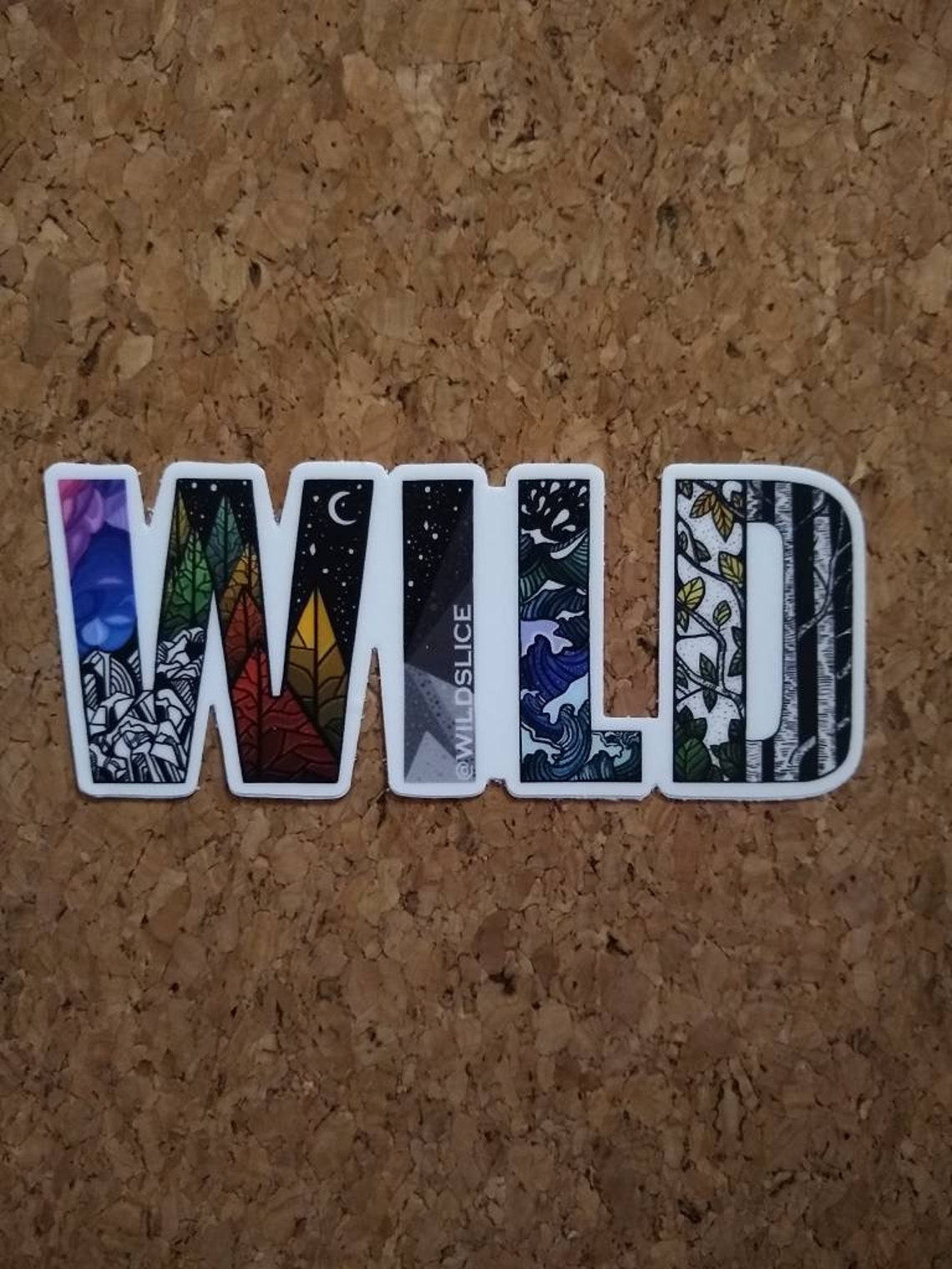 WILD Stickers Mountains Waves Galaxy Sticker 4 - Etsy
