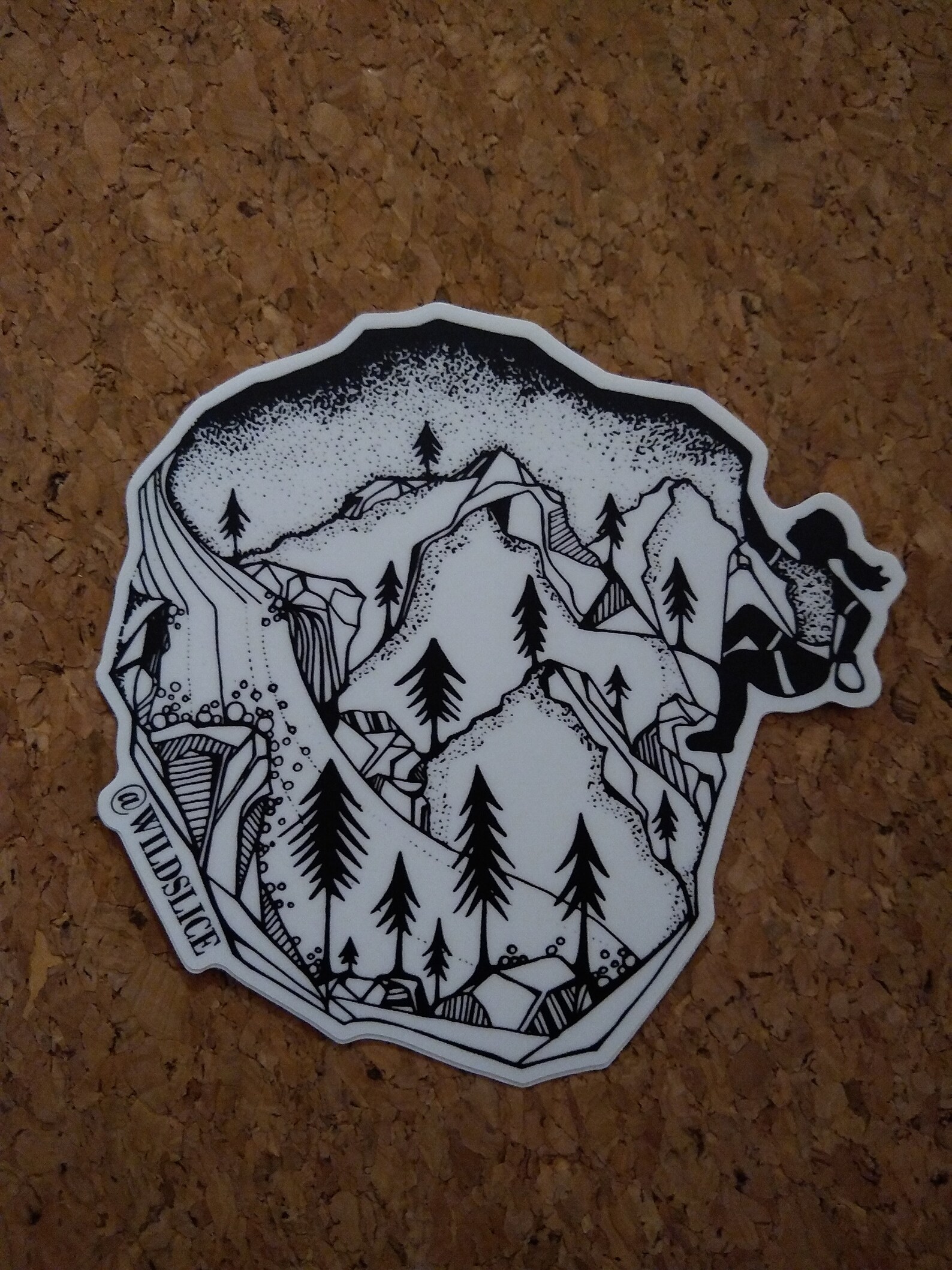 Rock Climber Girl Sticker 4" Weatherproof and Durable, Outdoor Sticker ...