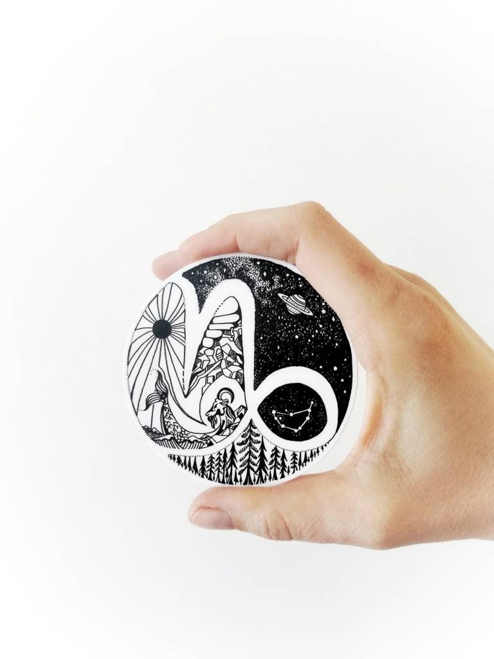 Capricorn Zodiac Stickers 3" Vinyl Weatherproof and Durable - Etsy