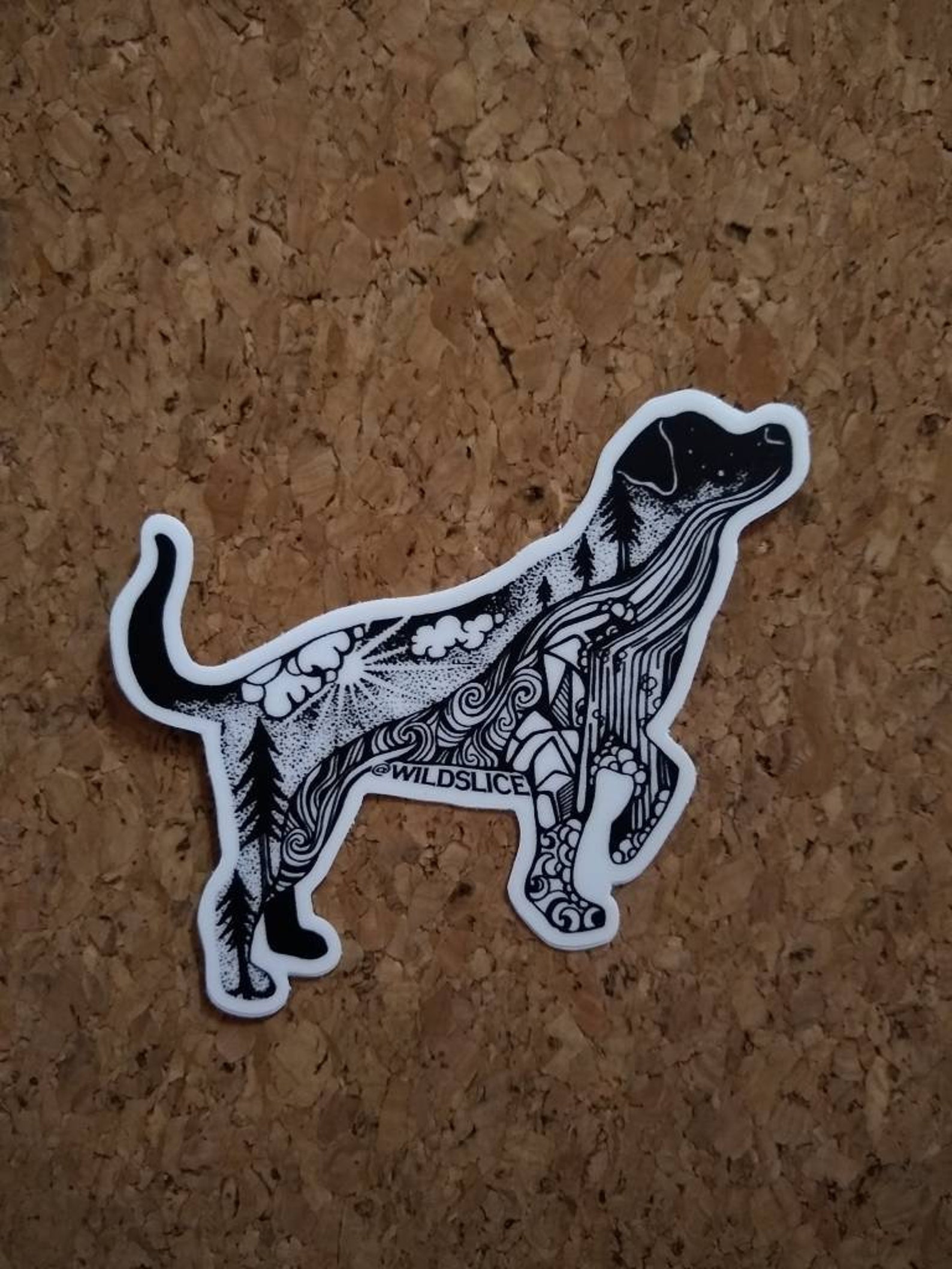 Hiking Dog Sticker 3 Size Weatherproof and Durable - Etsy