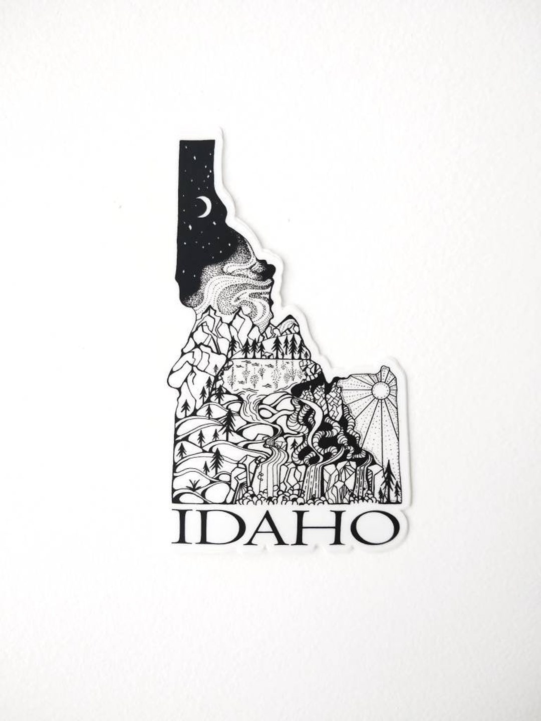 Idaho State 4" Weatherproof and Durable, Outdoor Sticker, Travel ...