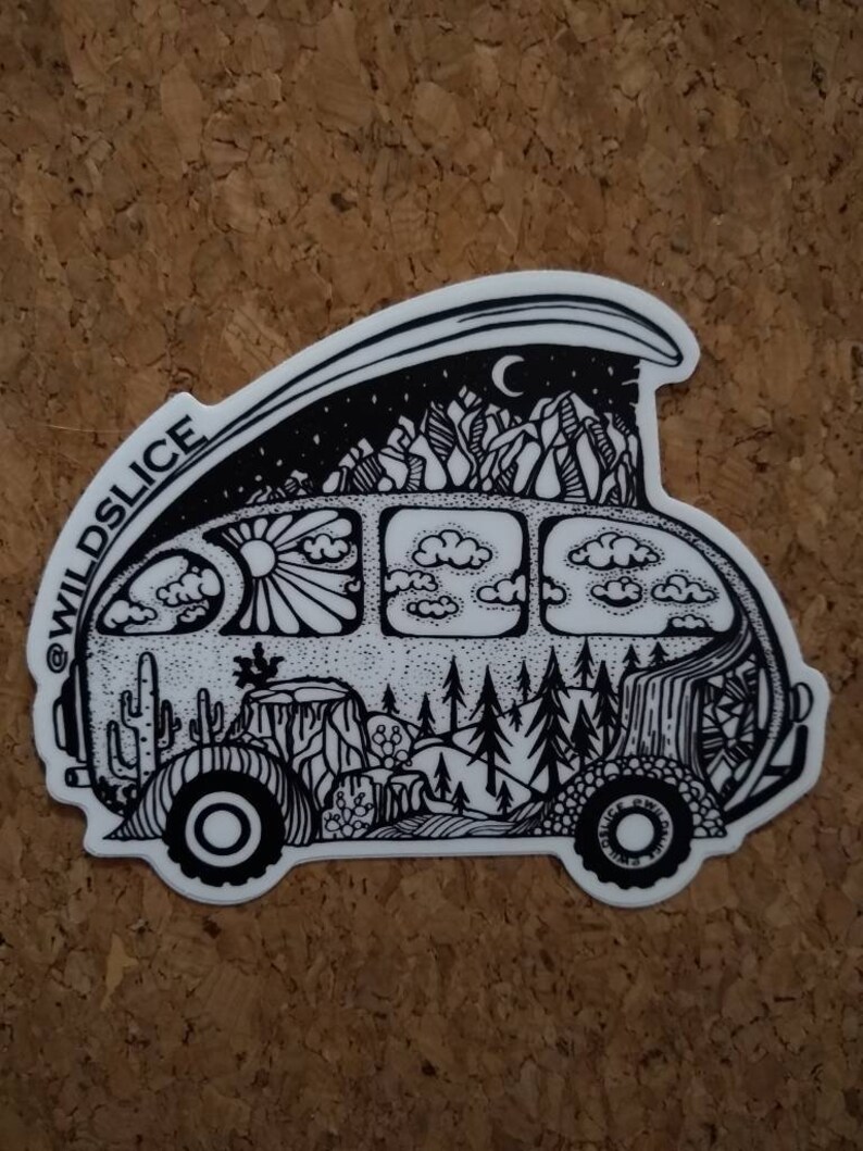 Adventure Van Sticker Camper Bus Vanlife Camping | Etsy