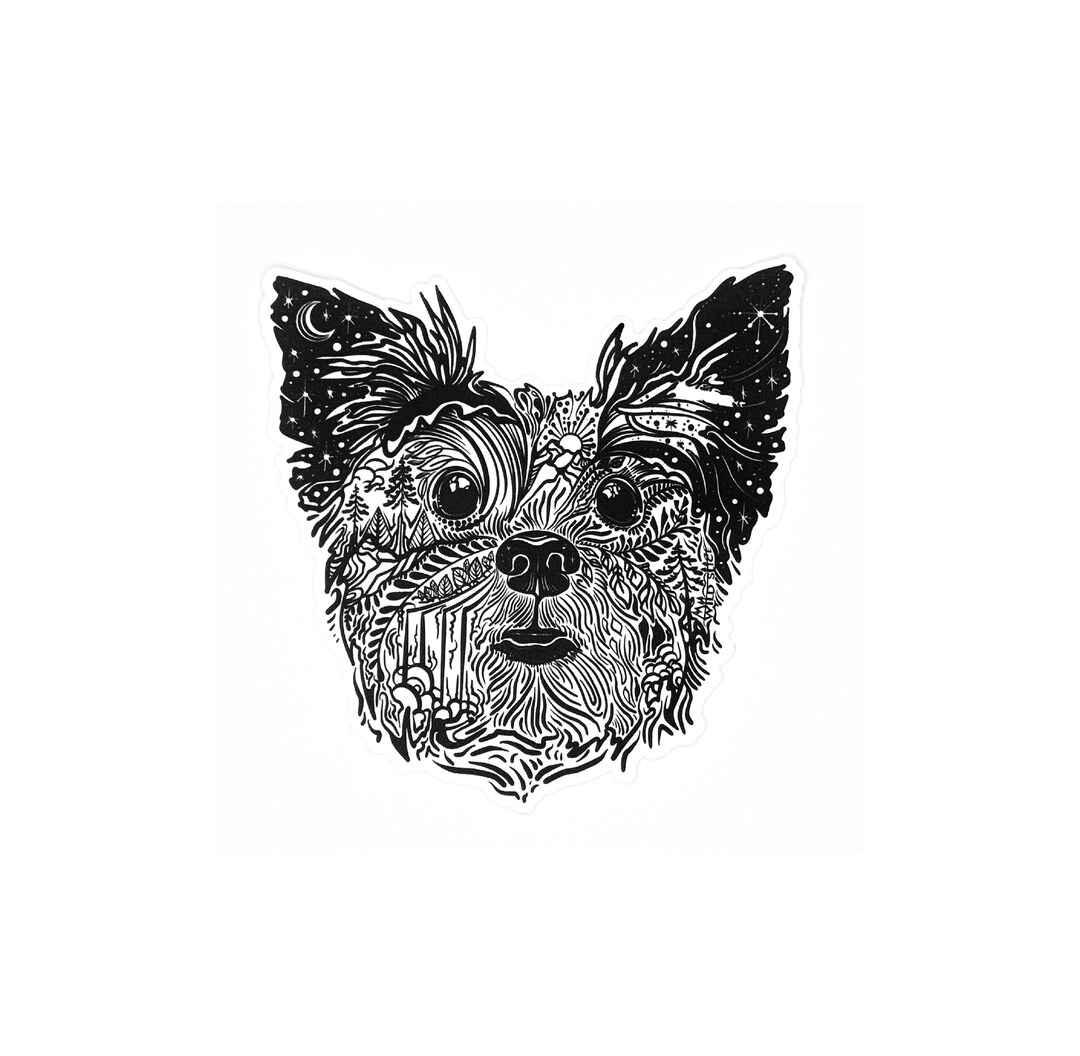 Yorkie Sticker, Weatherproof Vinyl Dog Decal, Wild Slice - Etsy