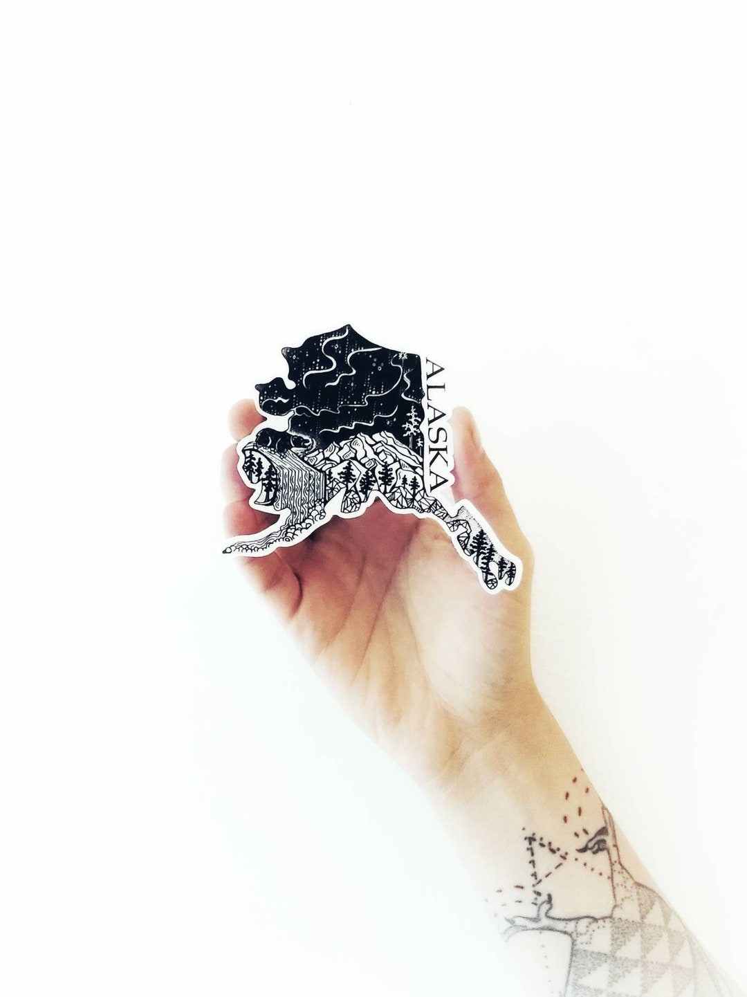 Alaska State 4" Weatherproof and Durable, Outdoor Sticker, Travel ...