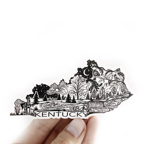 Kentucky 4 State Sticker Decal Bumper Sticker - Etsy