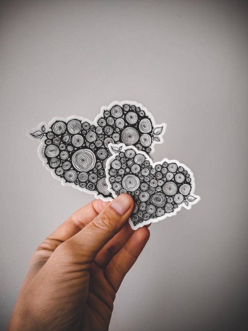 Wild Heart Sticker 3" and 4" Weatherproof and Durable, Outdoor Sticker ...