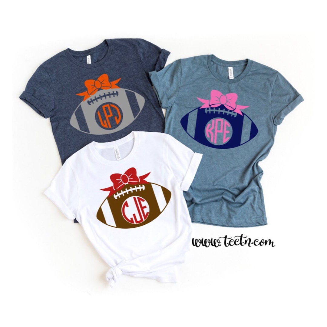 Personalized Football Monogram or Name Shirt Football Season Toddler ...