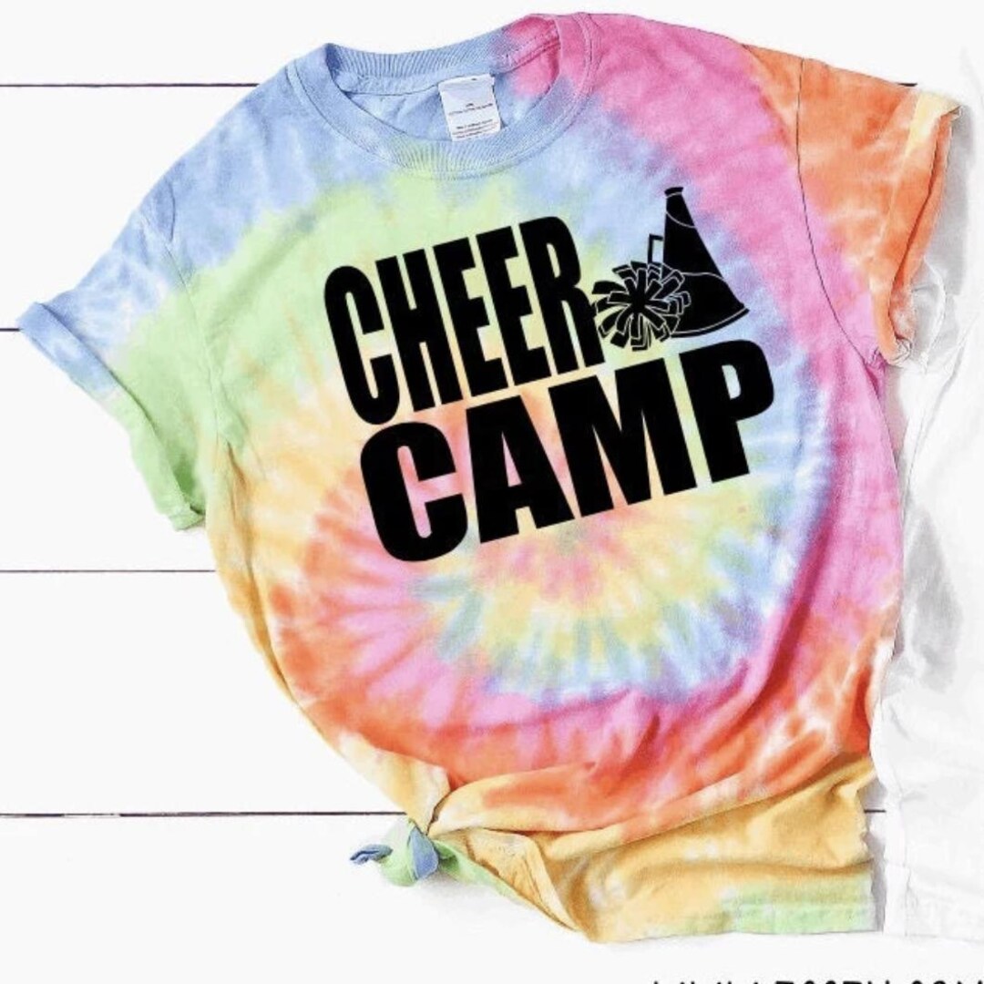 Cheer Camp Tie Dye Shirt: Cheerleading Team Outfit - Etsy