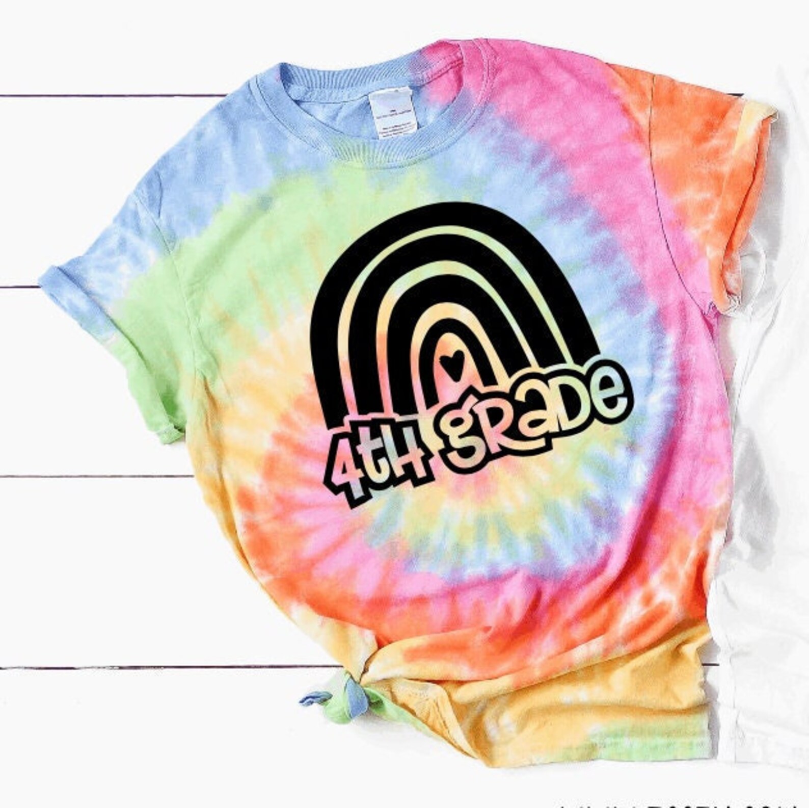 Tie Dye School Grade Shirt First Day of School Tops Rainbow - Etsy