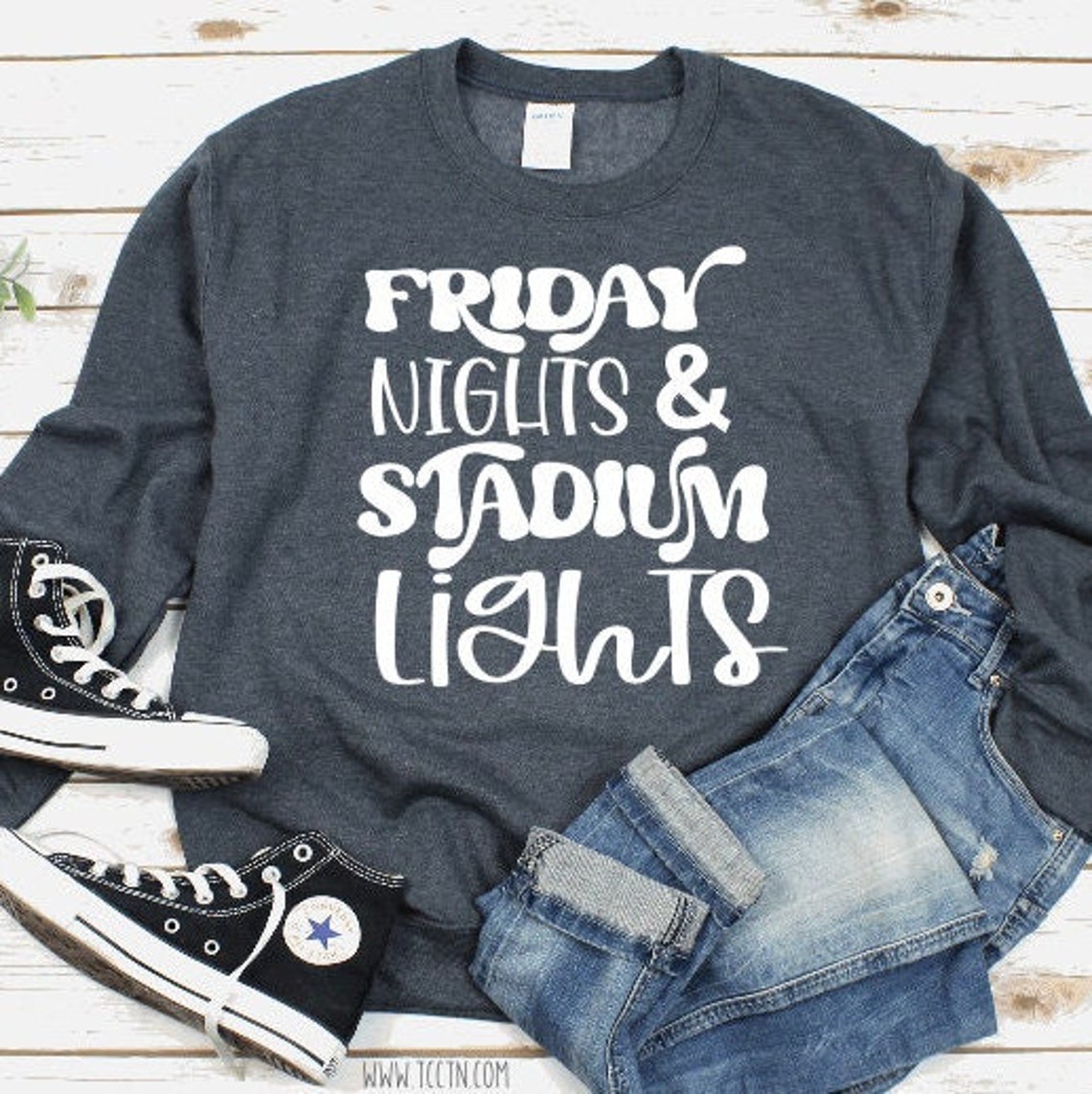 Friday Nights and Stadium Lights Sweatshirt - Football Season Fleece ...