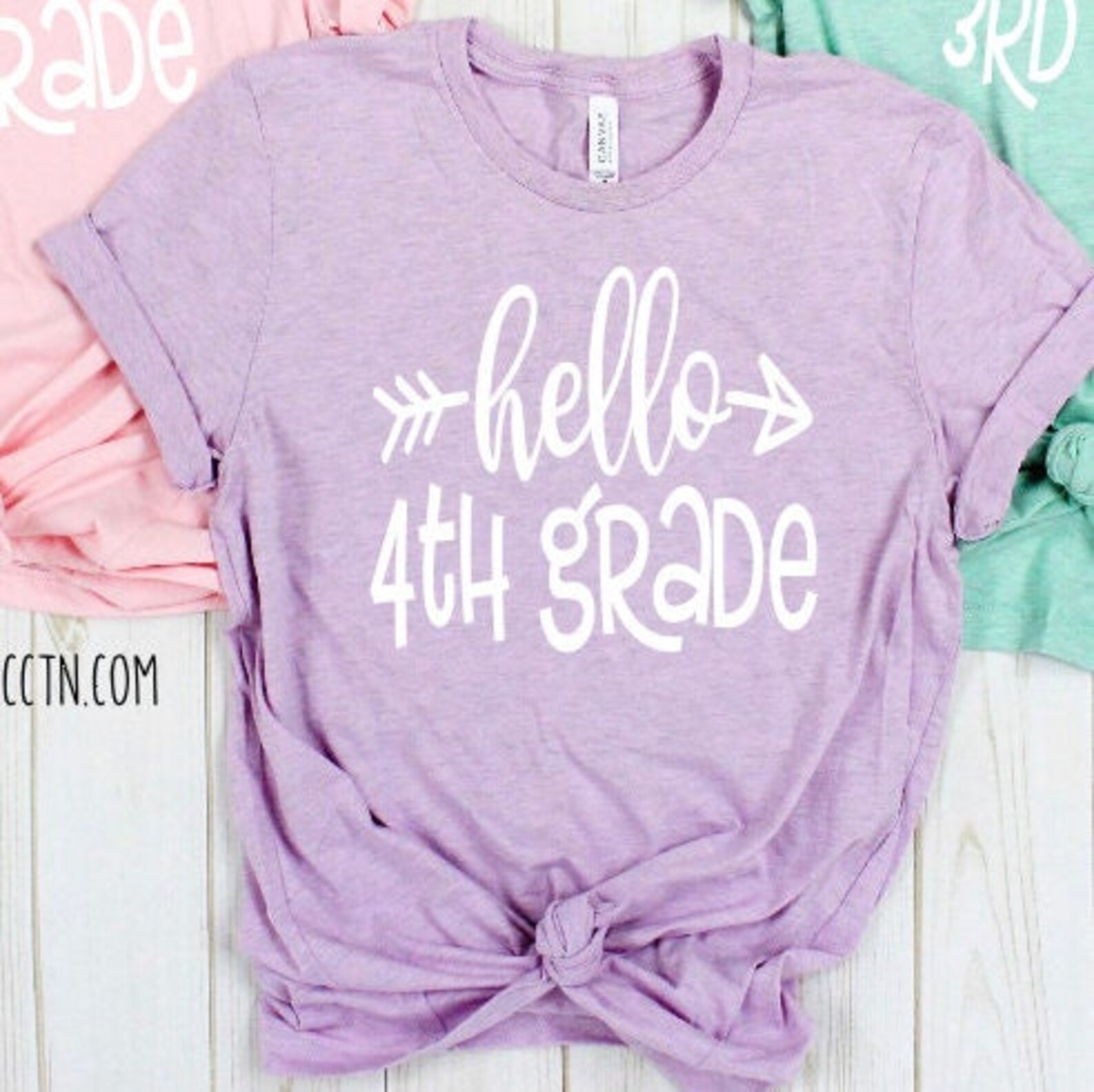 Hello Grade Back to School Shirt First Day of School Girls Adult Pink ...