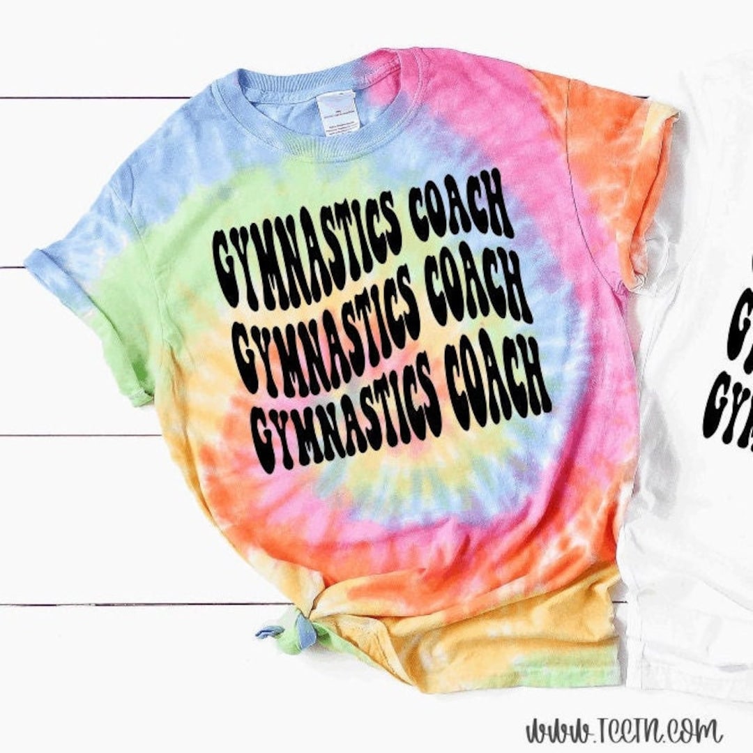 Gymnastics Coach Shirt: Retro Tie Dye Gymnast Top - Etsy