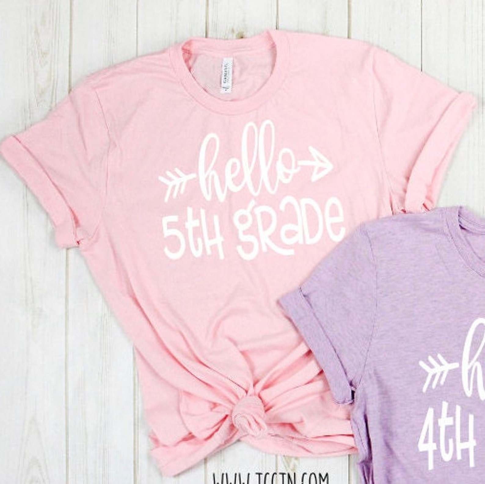 Hello Grade Back to School Shirt First Day of School Girls Adult Pink ...