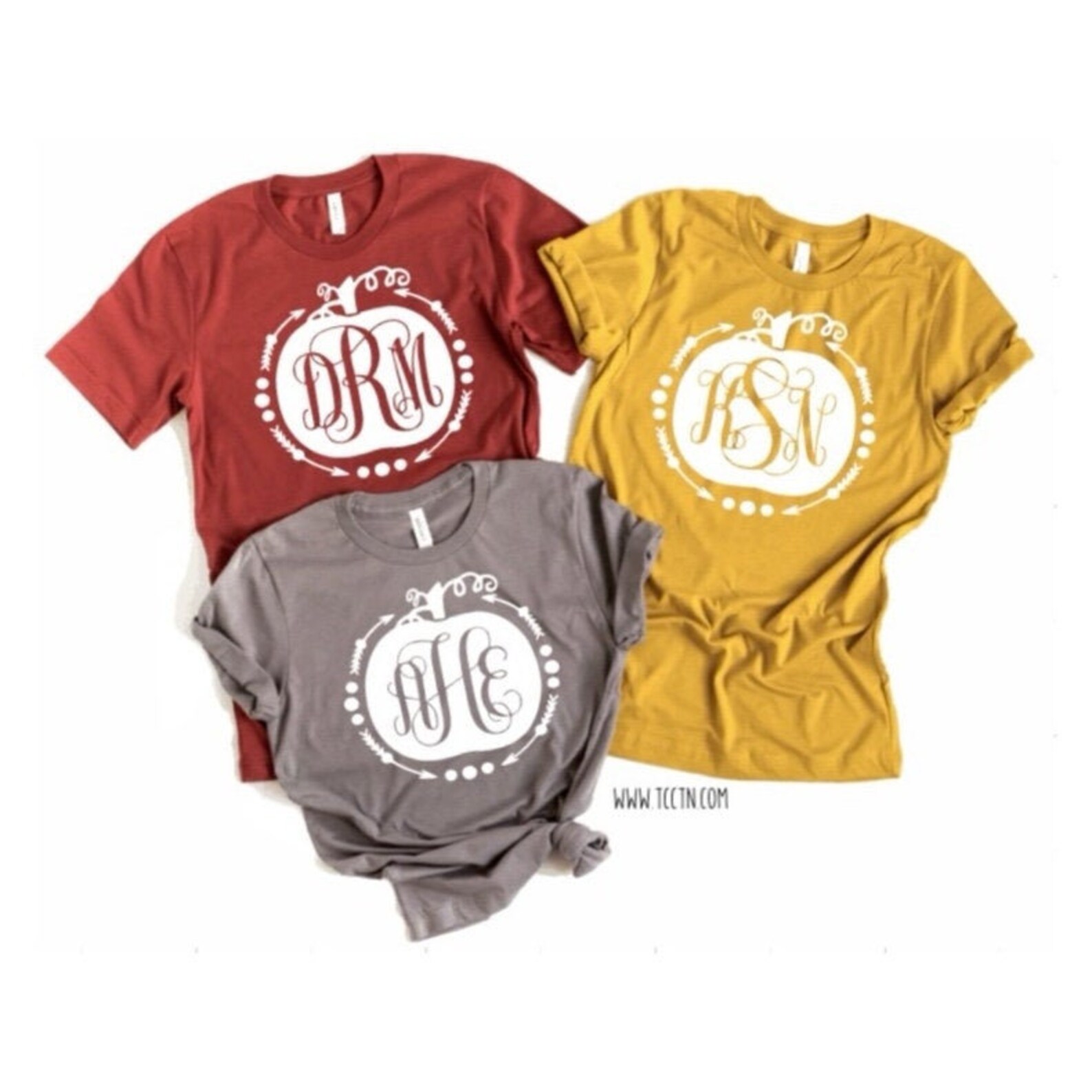 Pumpkin Monogram Fancy Cursive Initials Shirt Personalized - Etsy