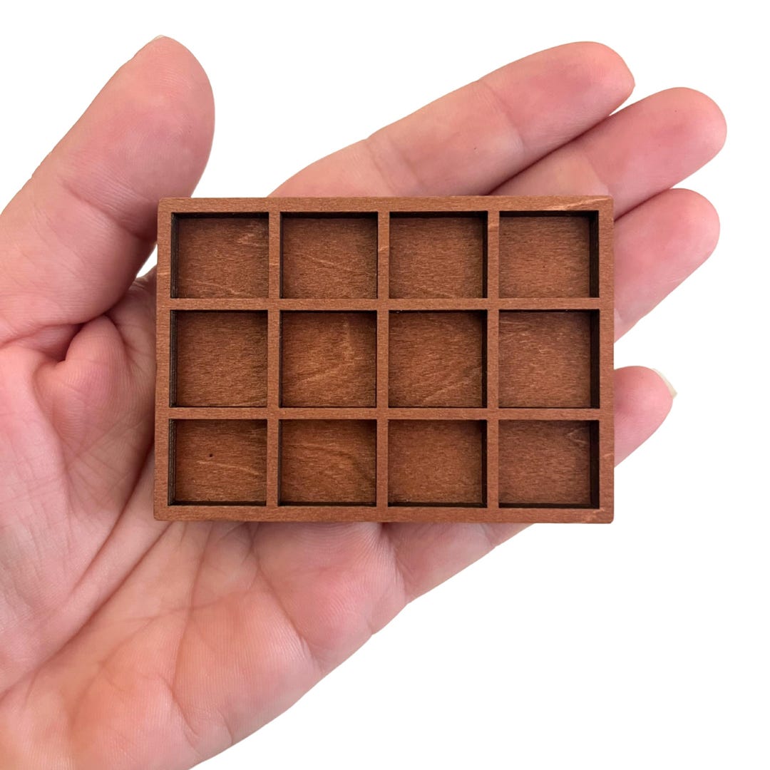 MINIATURE PRINTER TRAY | Dollhouse Decor Drawer | Version #4 | 12 Slots ...