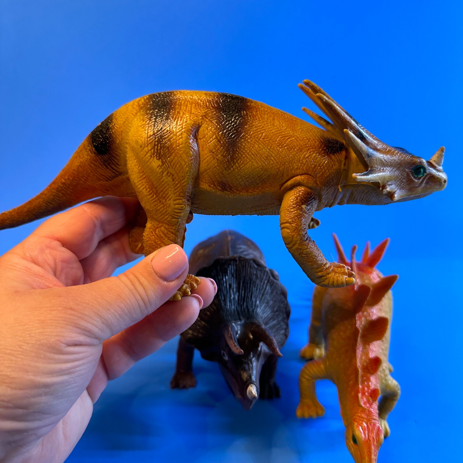 Vintage 1985 Dinosaur Action Figures Imperial Brand Hard-rubber -CHOICE ...