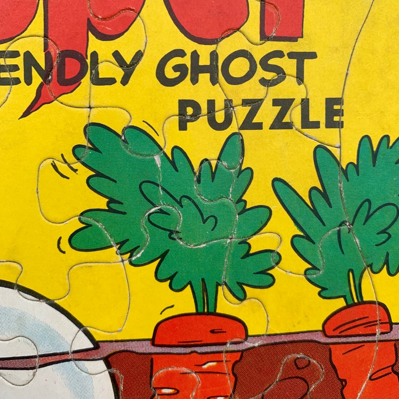 Vintage Casper the Friendly Ghost 1960's Tray Puzzle Comic Book Cover ...