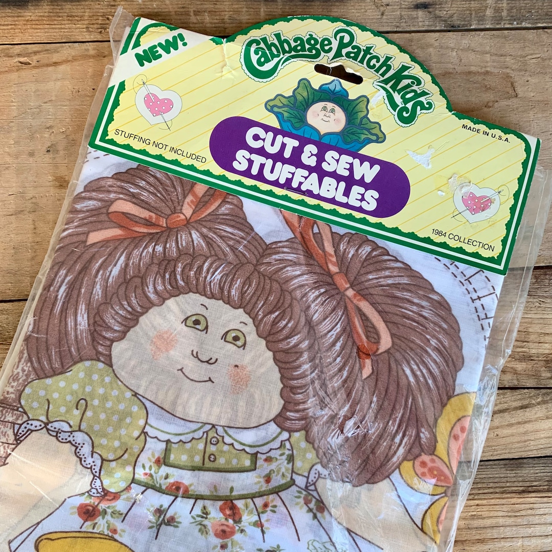 Vintage 1984 Cabbage Patch Kids Cut and Sew Stuffables Flower Garden ...