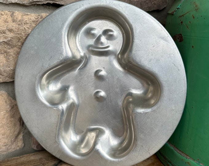 Vintage Gingerbread Man Aluminum Cake Pan - Etsy