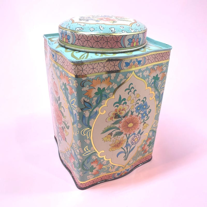 Metal Vintage Tea Tins - Etsy