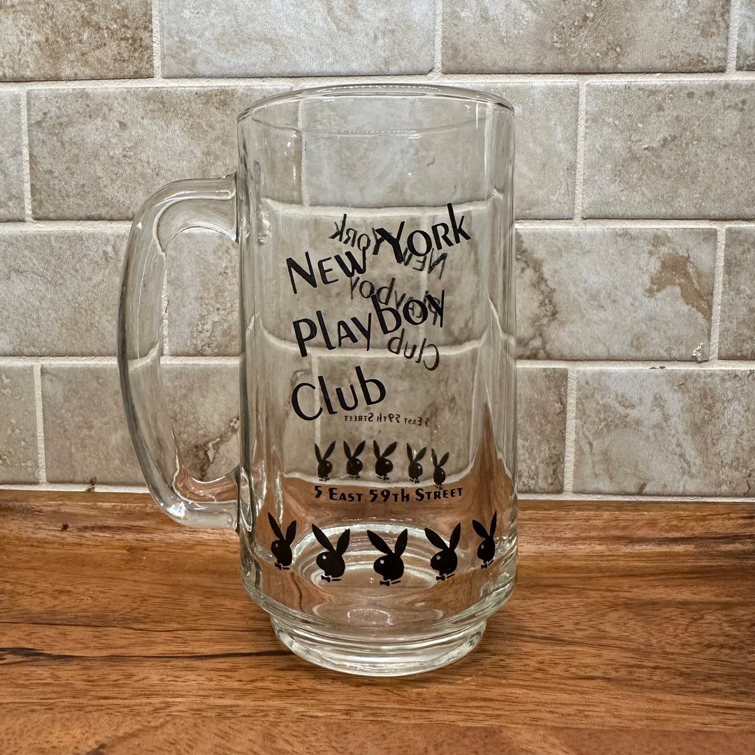 Vintage NYC Playboy Club Glass Mug, Vintage Playboy Collectable - Etsy