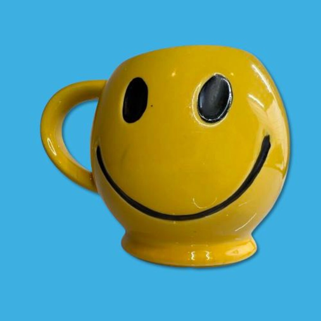 Mccoy Smiley Face Mug - 1970s Happy Face Mug - Vintage Mccoy - Etsy
