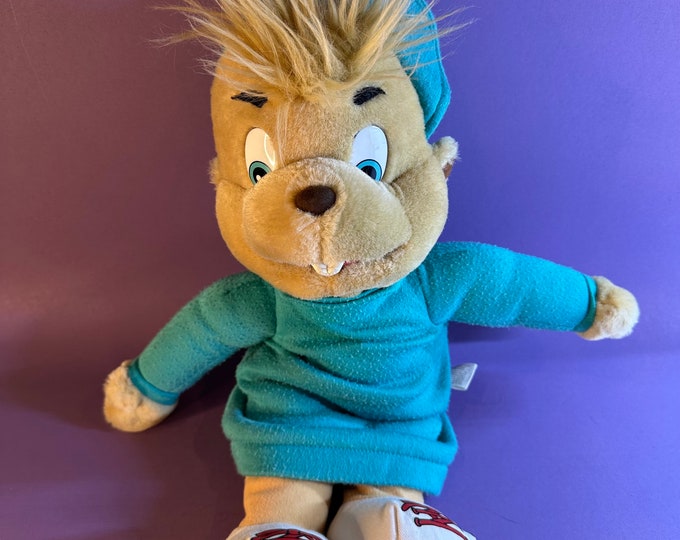 Vintage 1983 Alvin and the Chipmunks Theodore Hand Puppet Plush Doll 18 ...