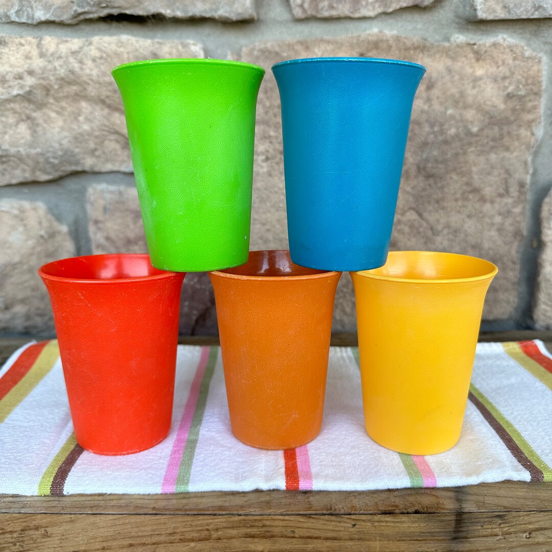 1970's Vintage Tupperware Toddler/kids Cups 109 Set of Five Bell ...