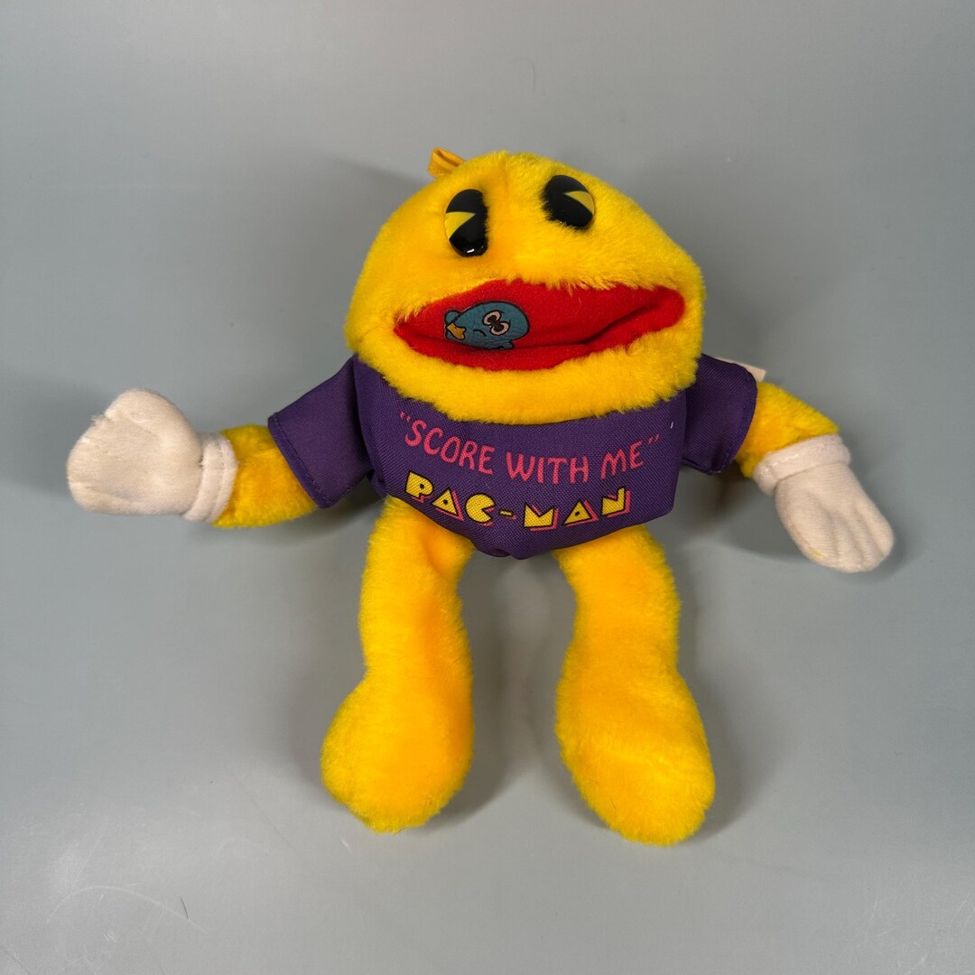 Vintage 1980s Pac-man Plush by Knickerbocker – “score With Me” Ghost-in ...
