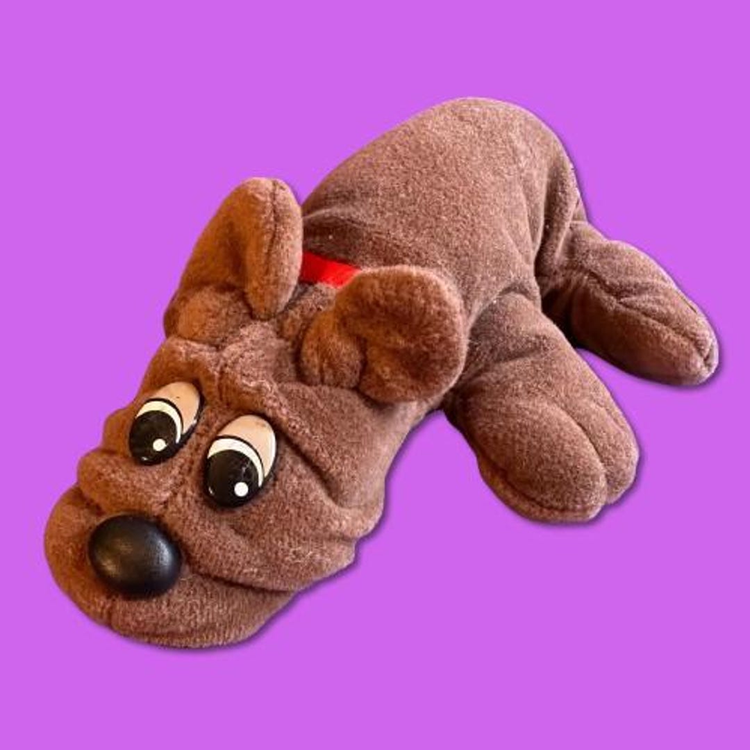 1985 Tonka Pound Puppy Small Plush, Rumple Skins Brown, 1980s Vintage ...