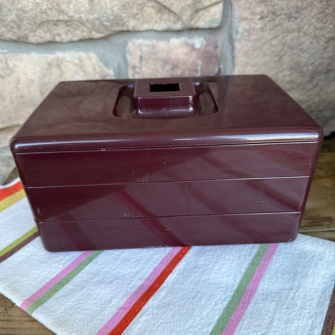 Vintage Tupperware Stackable Craft Sewing Jewelry Storage Container ...