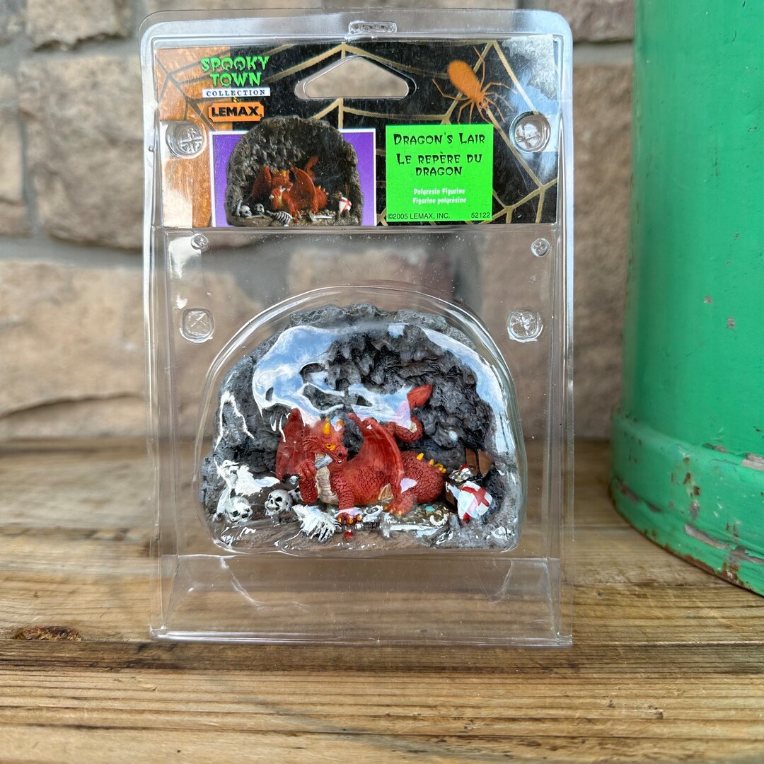 Lemax Dragon's Lair Spooky Town Collection Miniature Figurines ...