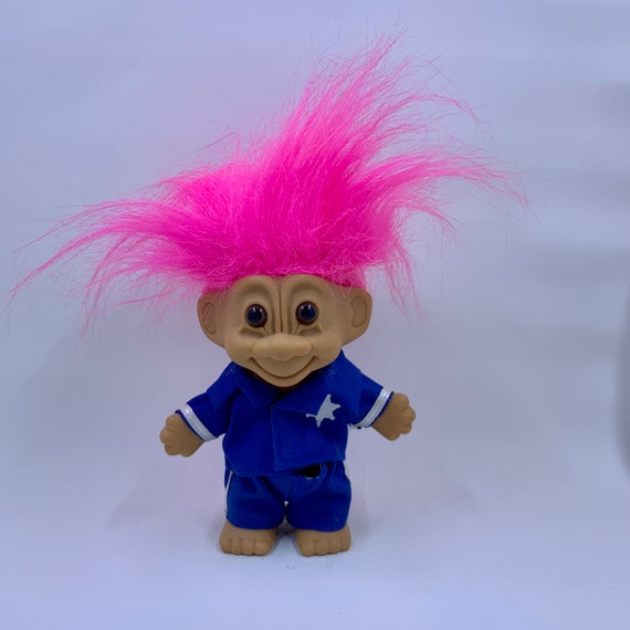 Vintage Russ Troll Police Officer Troll Purple Hair Cop | Etsy
