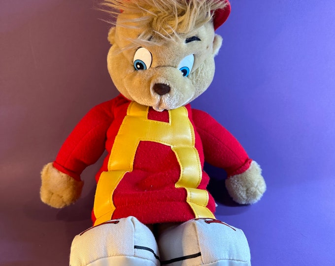 Vintage 1983 Alvin and the Chipmunks Alvin Hand Puppet Plush Doll 18 ...
