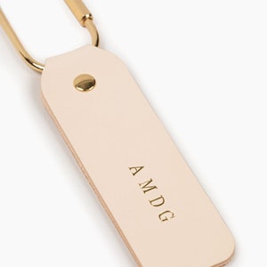 AMDG Leather Keychain - Etsy
