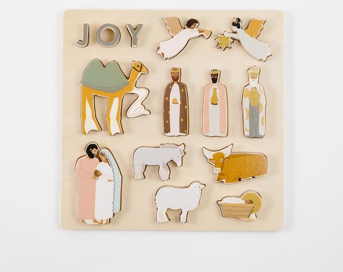 Nativity Wooden Puzzle - Etsy