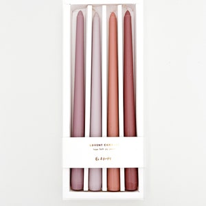 Muted Advent Candles - Etsy