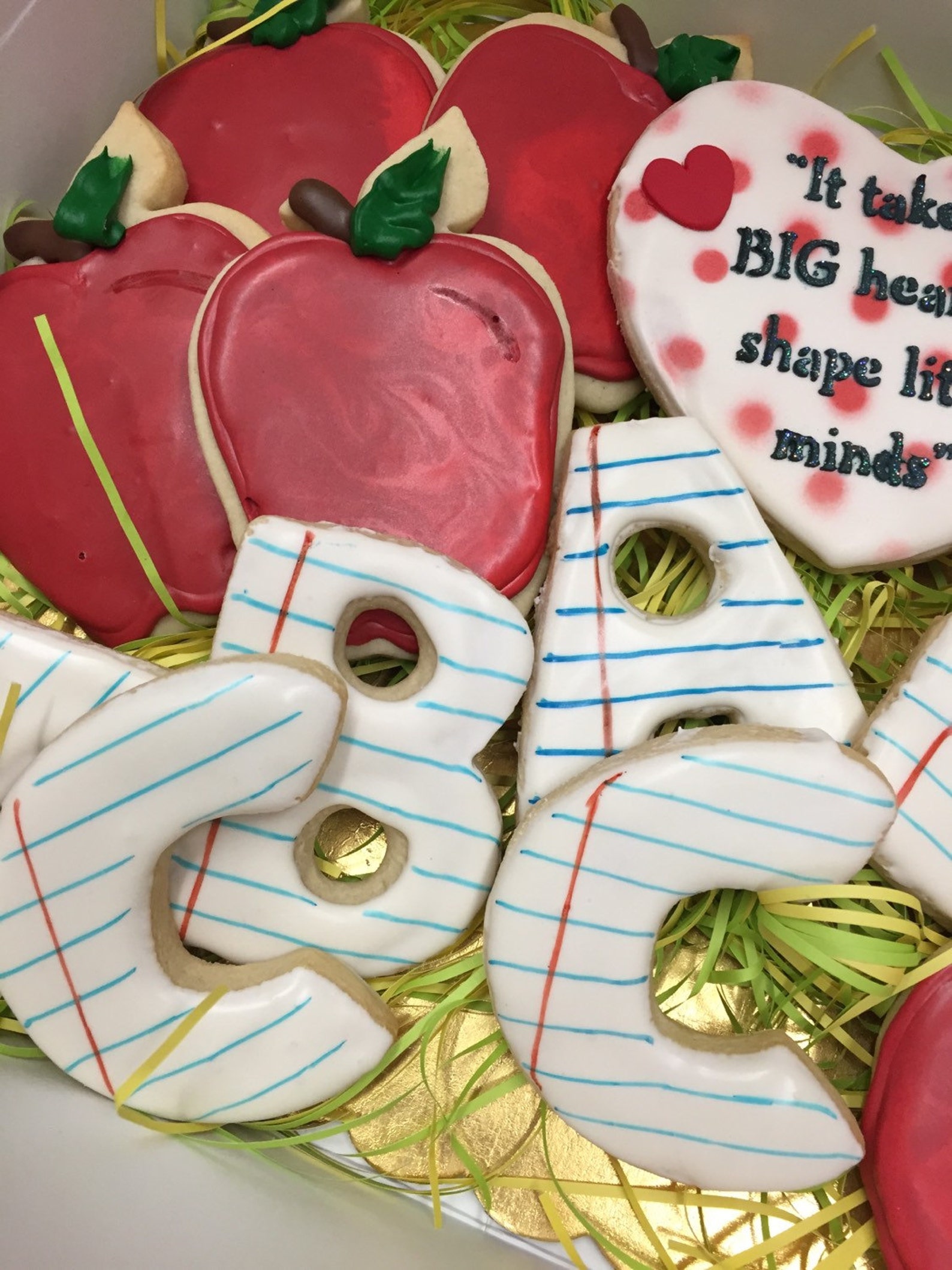 Teacher Appreciation Cookie Set Teacher Cookies Apple Cookies - Etsy