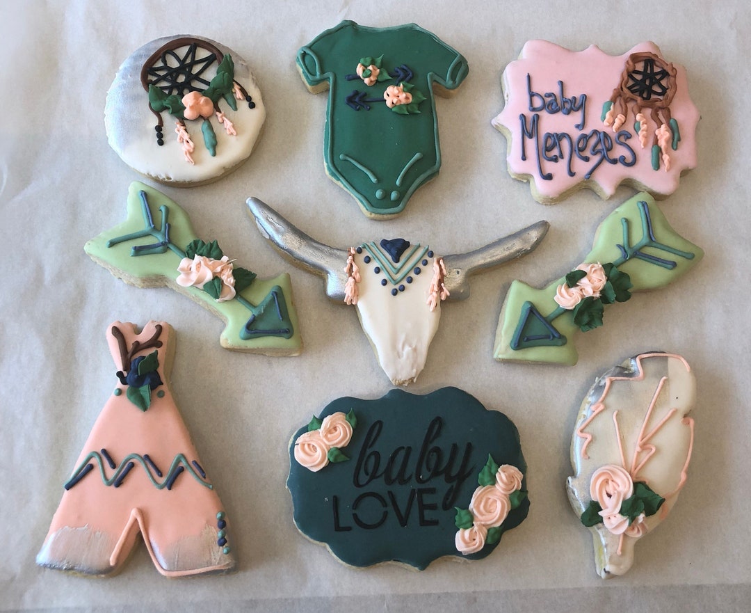Boho Baby Shower Cookies - Etsy