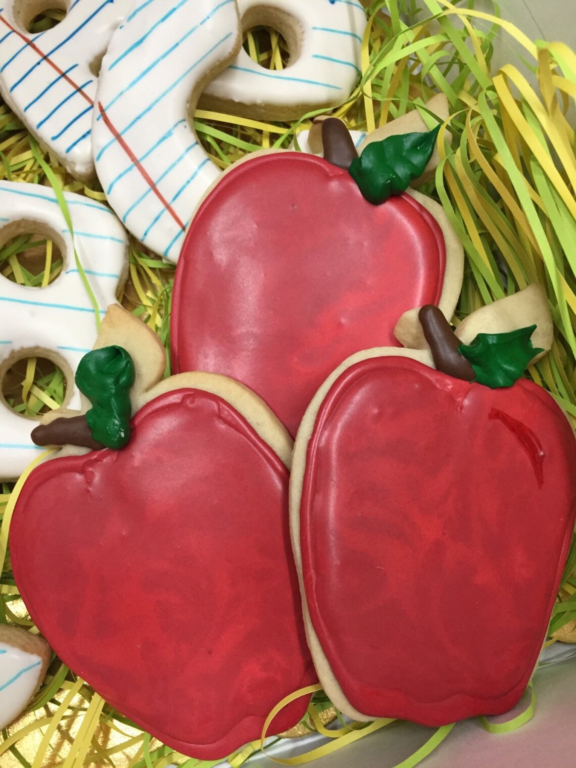 Teacher Appreciation Cookie Set Teacher Cookies Apple Cookies - Etsy