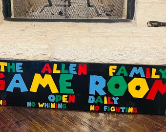 Game Room Rules - Etsy
