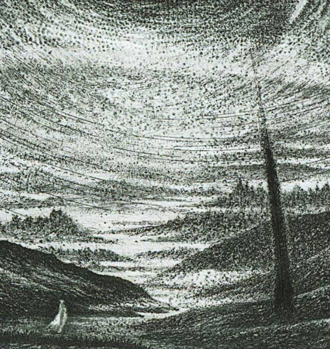 Creature of Light, Mezzotint Etching by Marin Gruev - Etsy
